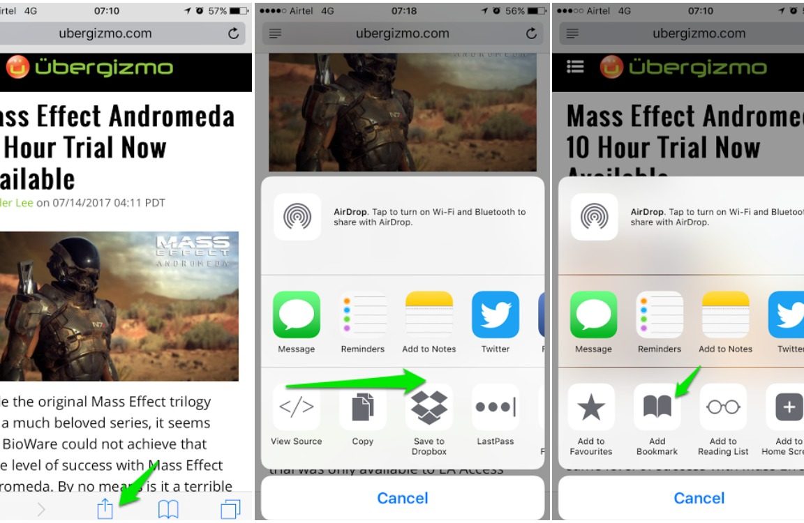 How To | สร้าง Bookmark เว็บโปรดบน iPhone ด้วย Safari และ Chrome – Dailygizmo