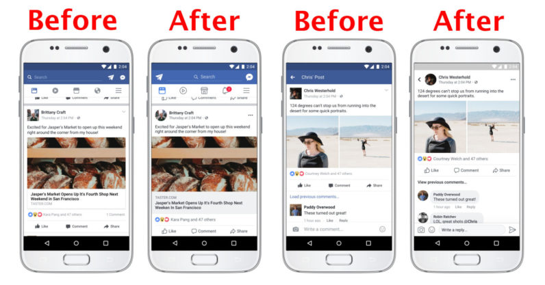 แอป Facebook บนมือถือเตรียมปรับดีไซน์ใหม่ – Dailygizmo