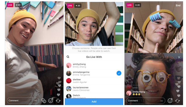 Instagram ถ่ายทอดสดพร้อมกับเพื่อน เปิดให้ใช้งานแล้ว – Dailygizmo