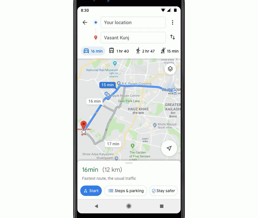 Google Maps เพิ่มการแจ้งเตือน เมื่อแท็กซี่วิ่งออกนอกเส้นทาง – Dailygizmo