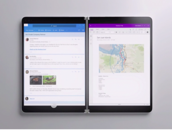 Surface Duo สมาร์ทโฟน 2 หน้าจอบนระบบปฏิบัติการ Android – Dailygizmo