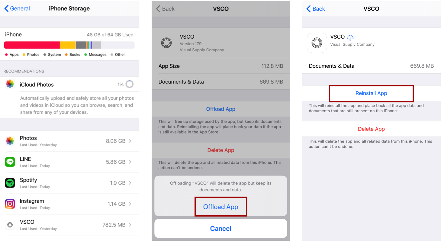 แอปเด้ง ความจำเต็ม แก้ง่าย ๆ ด้วยฟีเจอร์ Offload app – Dailygizmo