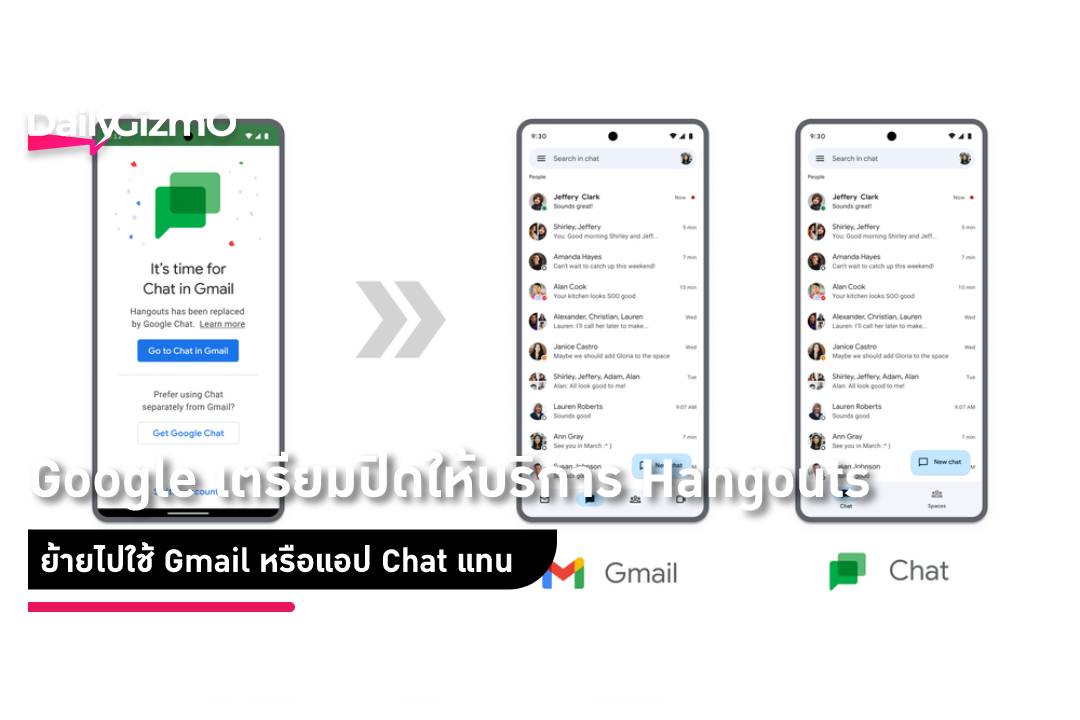 Google เตรียมปิดให้บริการ Hangouts ย้ายไปใช้ Gmail หรือแอป Chat แทน – Dailygizmo